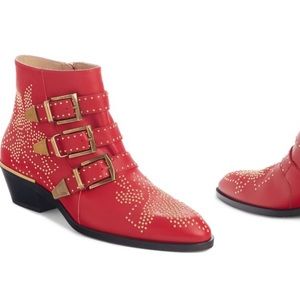 Chloe | Shoes | Iso Red Chlo Boots | Poshmark